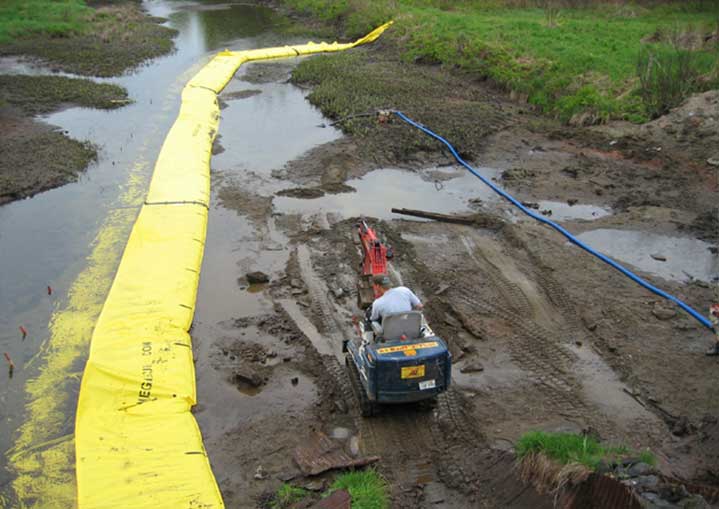 Batardeaux souples WaterGate | Travaux en rivière