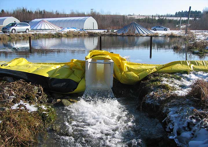 Batardeaux souples WaterGate | Travaux en rivière