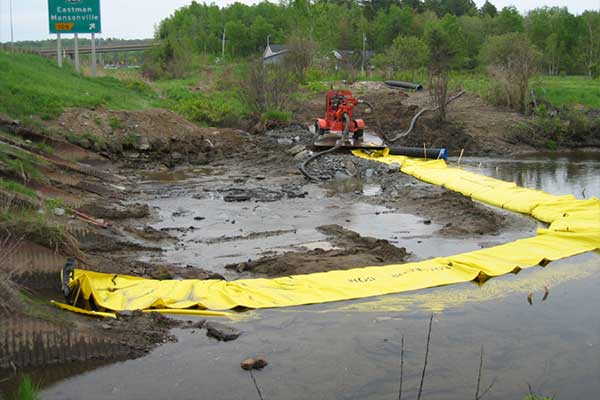 Cas 3 Installation en appui sur une pile de pont | Batardeaux Water-Gate