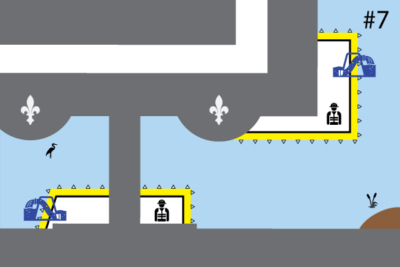 #4 | Batardeau en L | Appui sur pile de pont - Water-Gate©